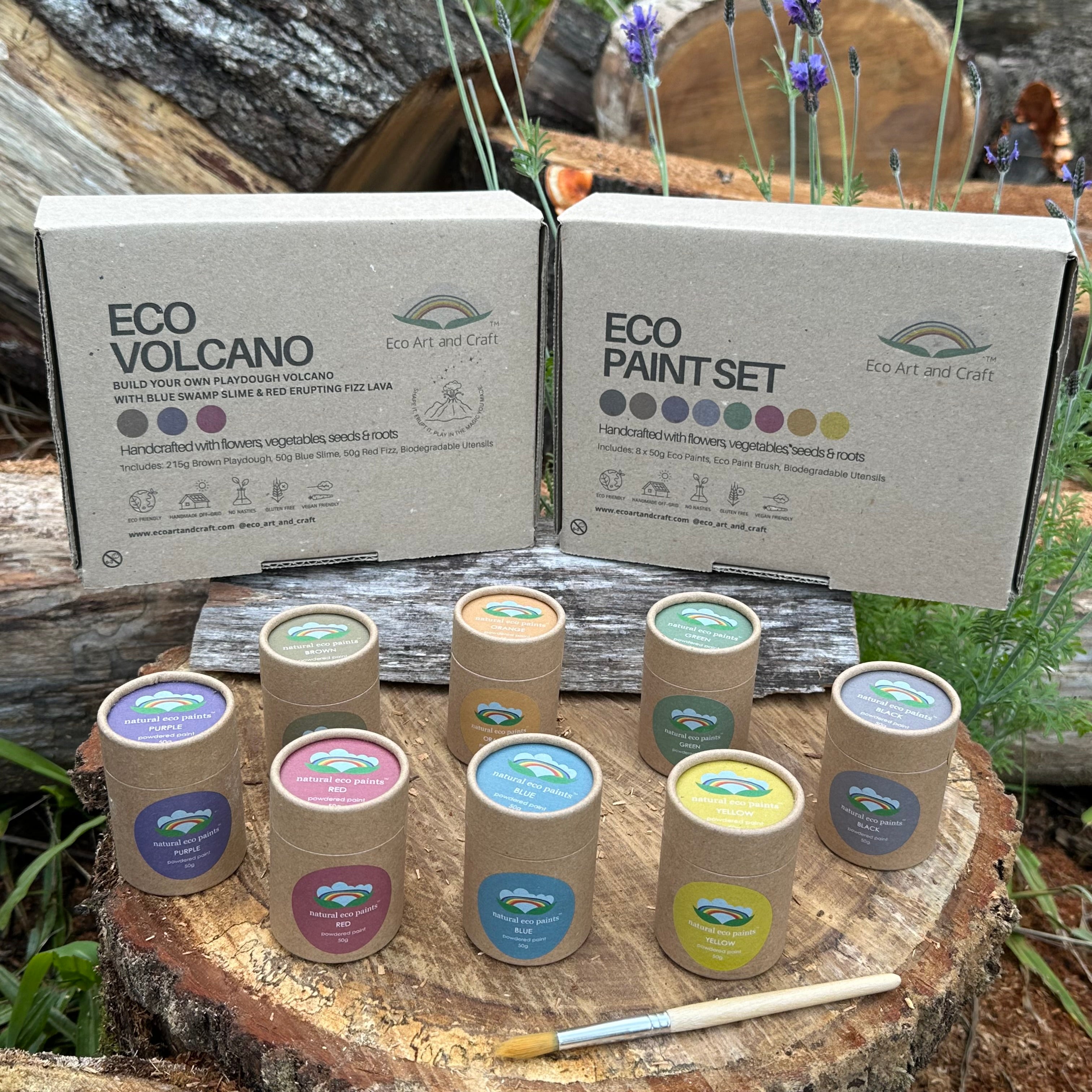 Science × Art Discovery Kit (Eco Volcano & Eco Paint Set) – Eco Art And ...